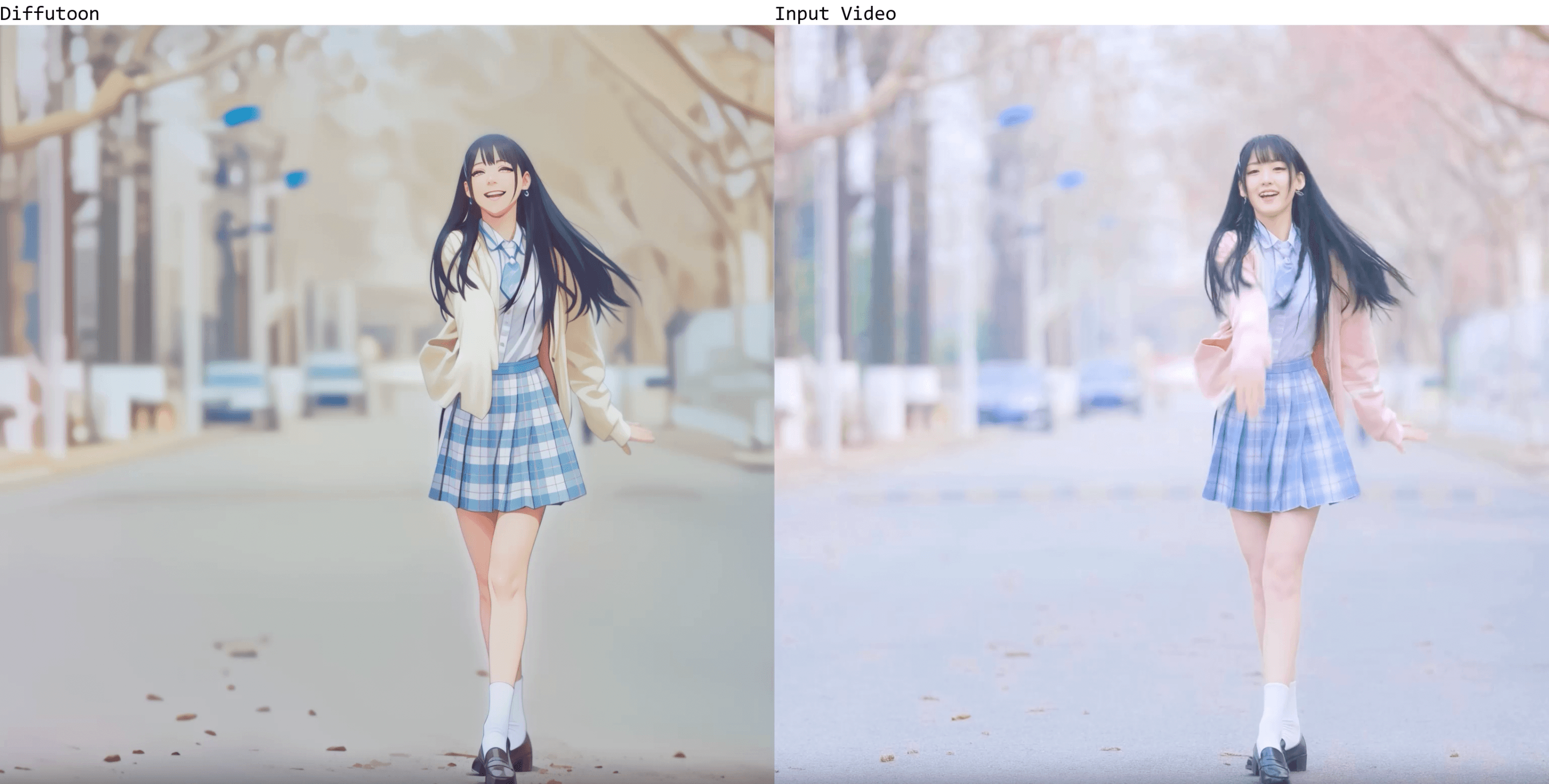 Diffutoon: High-Resolution Editable Toon Shading via Diffusion Models | Diffusion Singularity